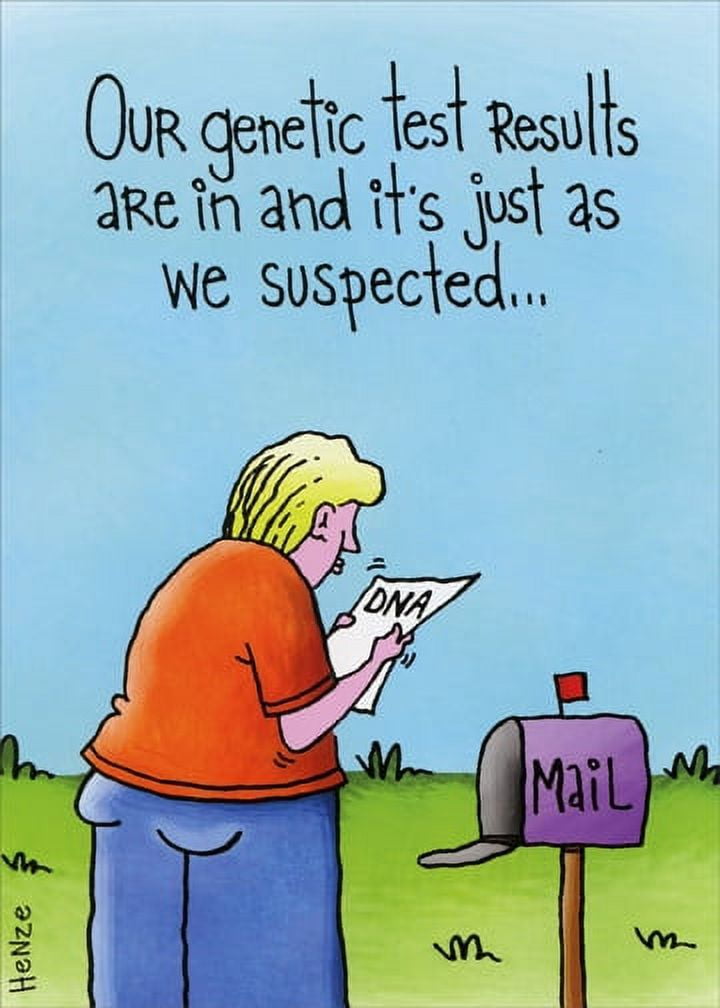 Oatmeal Studios Genetic Test Results Funny Family Birthday Card for ...