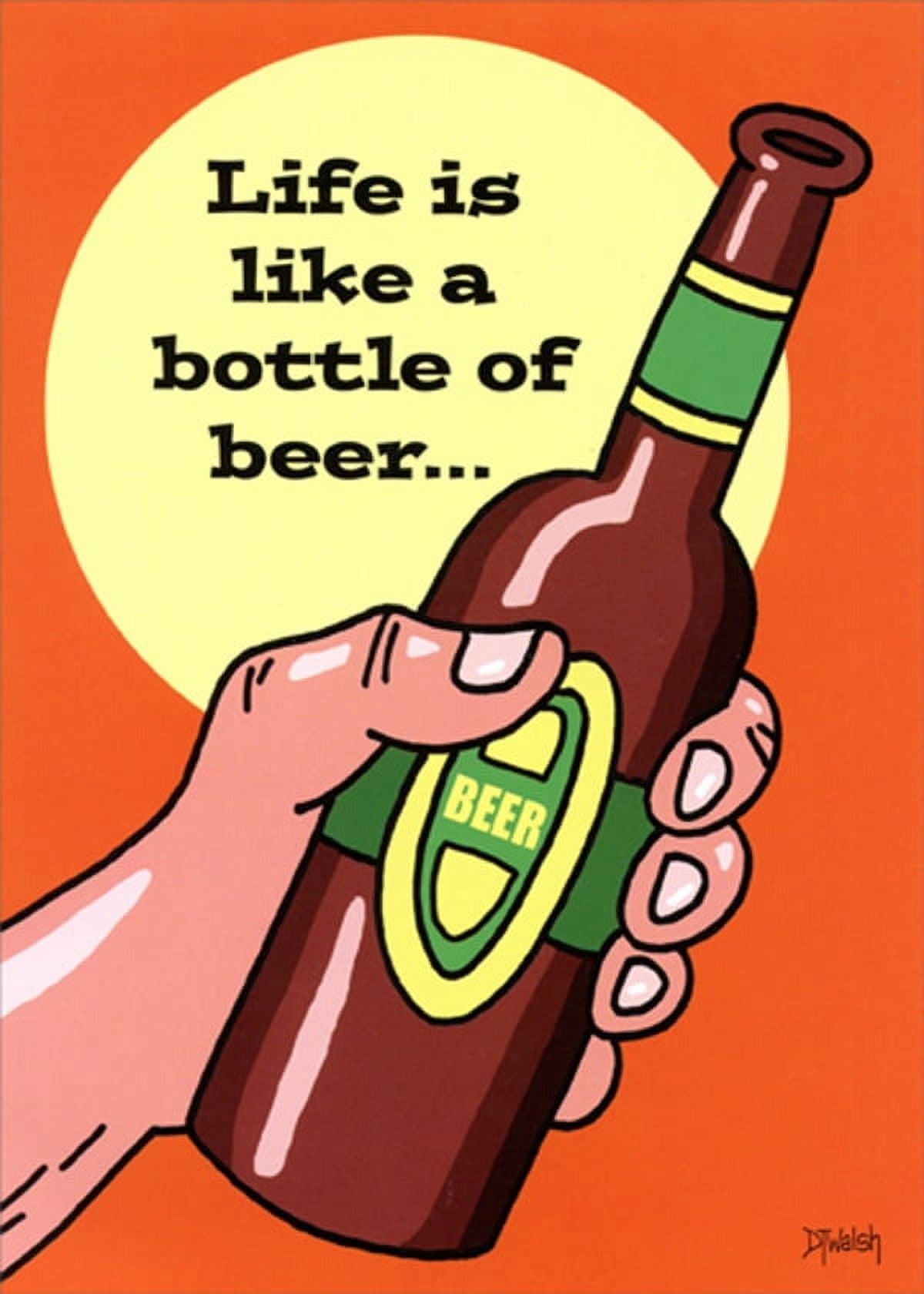 Oatmeal Studios Hand Holding Beer Funny / Humorous Masculine Birthday ...