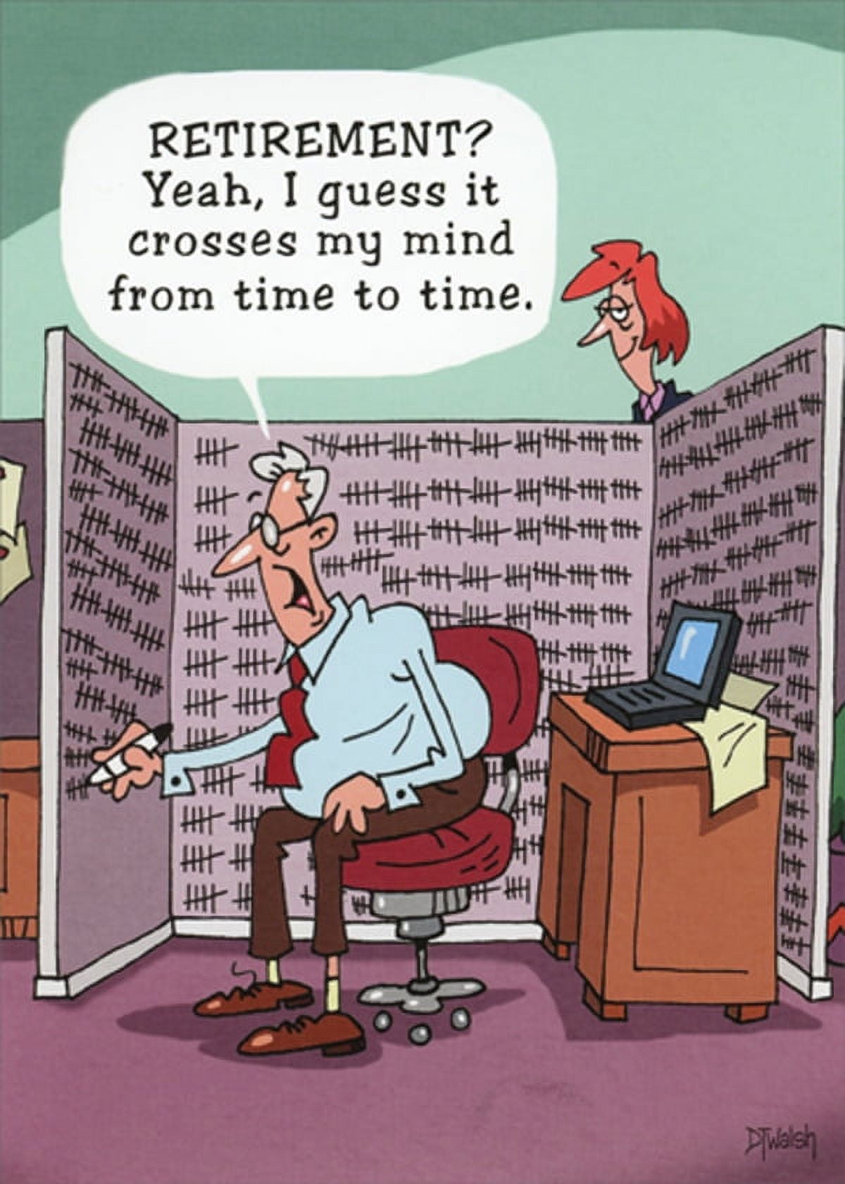 Retirement Card Funny Quotes Humorous Retirement Card With Cartoon