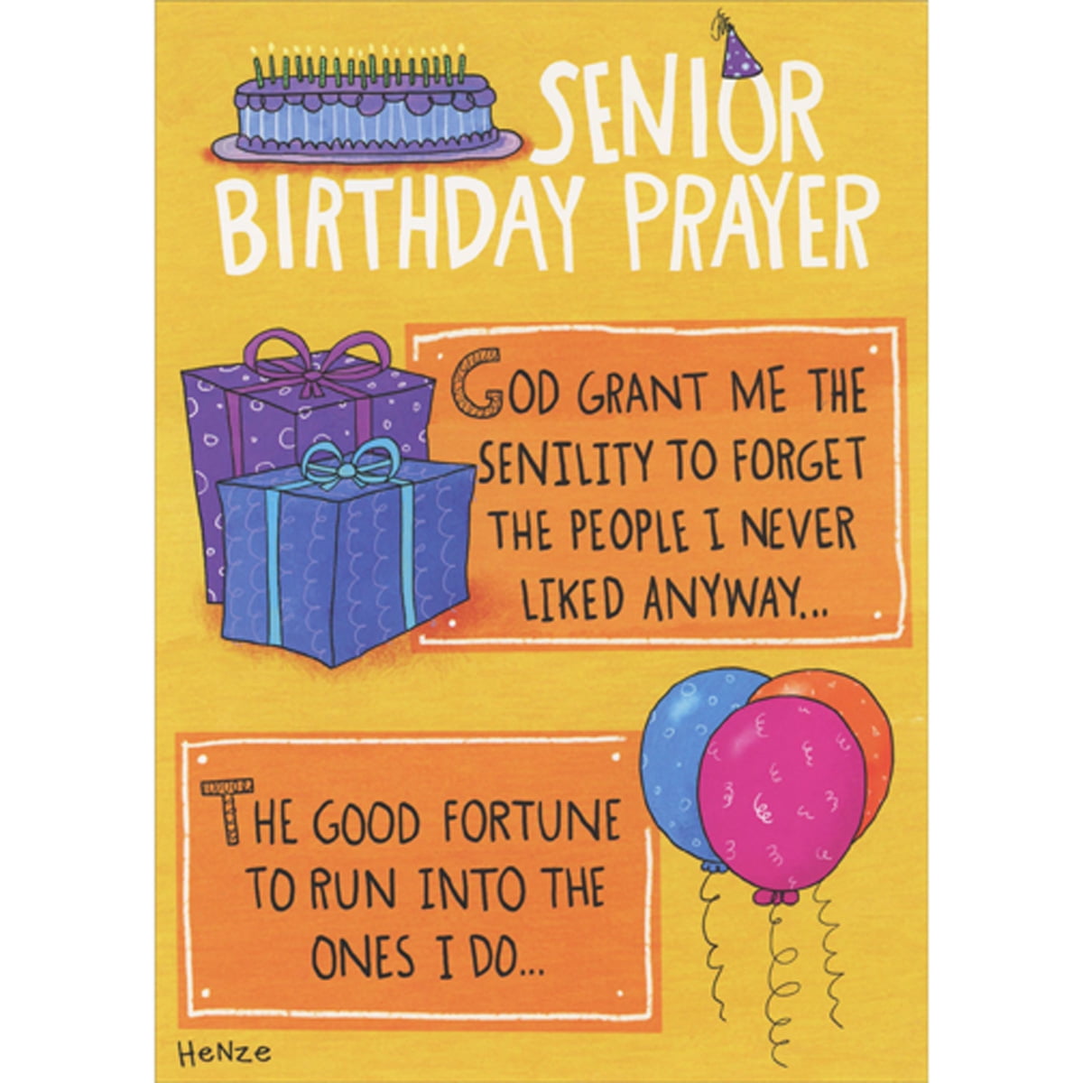 Oatmeal Studios Senior Birthday Prayer: Grant Me the Senility Funny ...