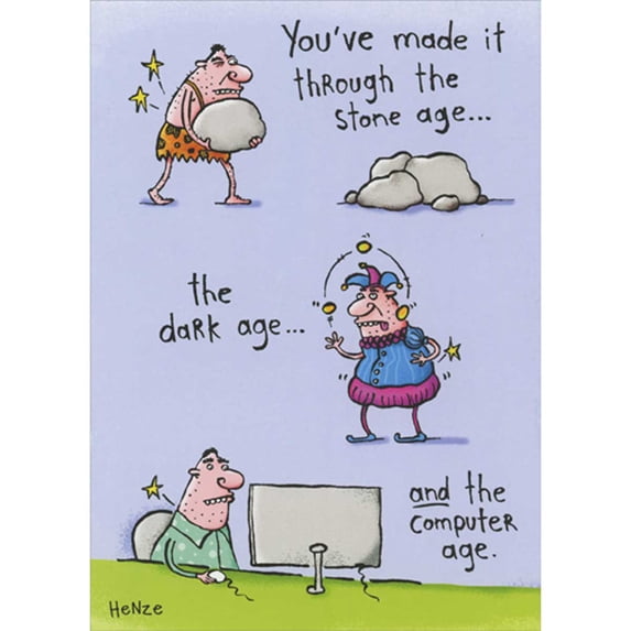 Oatmeal Studios Stone Age, Dark Age and Computer Age Funny ...