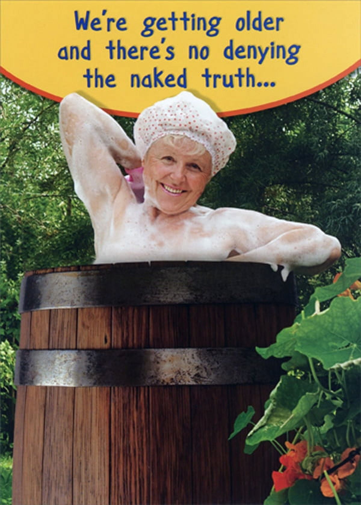 Oatmeal Studios Woman Bathing in Barrel Feminine Funny / Humorous ...
