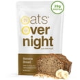 Oats Overnight Banana Bread VTF5 - Vegan Overnight Oats with 20g Protein, High Fiber Breakfast ...