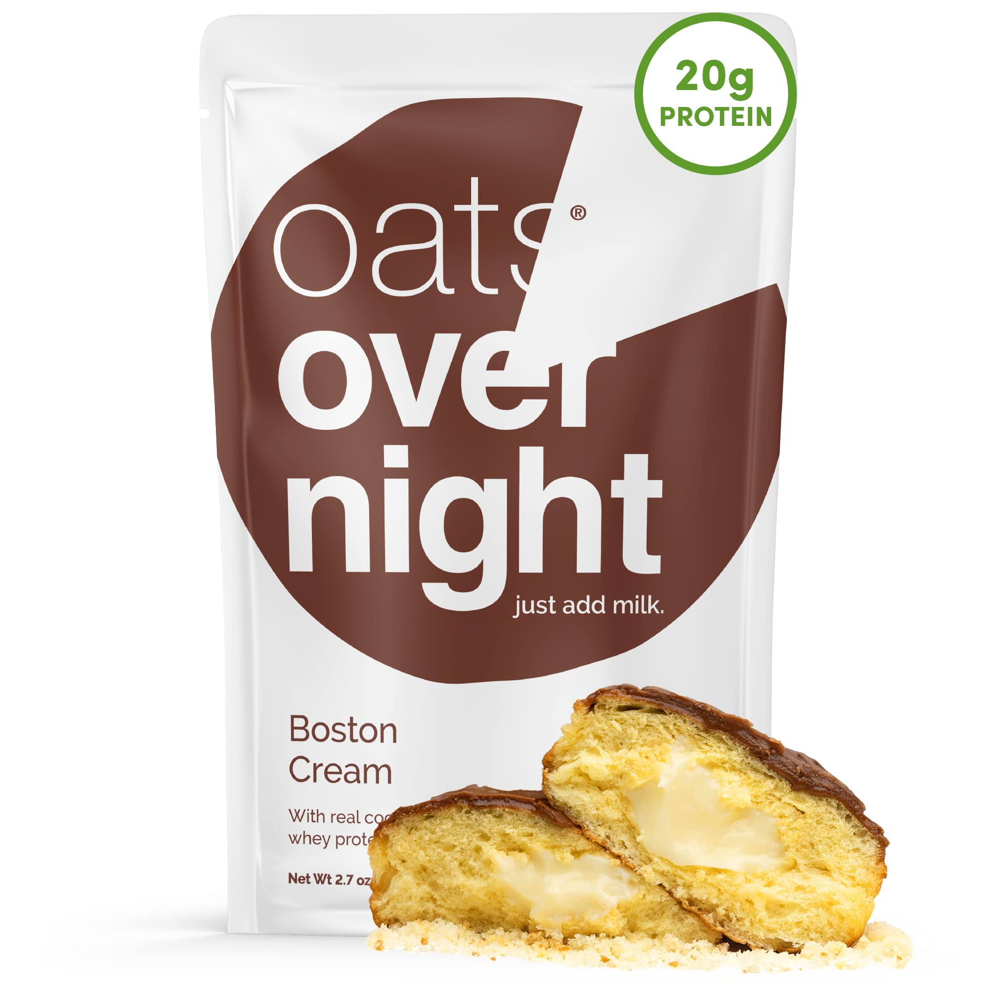 Oats Overnight Boston Cream IFF17 - Overnight Oats with 20g Protein ...