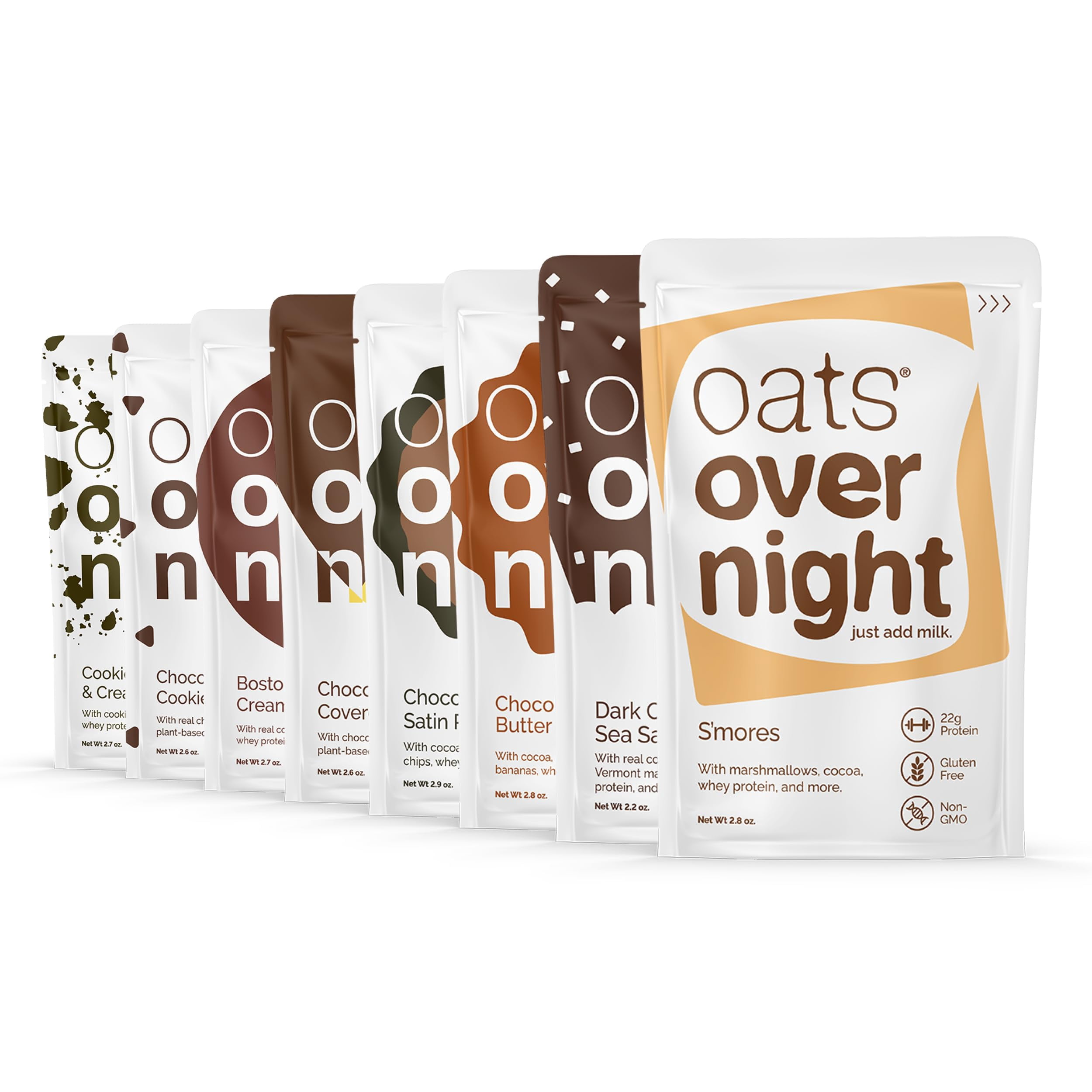 Oats Overnight Chocolate Variety IFF17 Pack - Protein, Fiber Breakfast ...