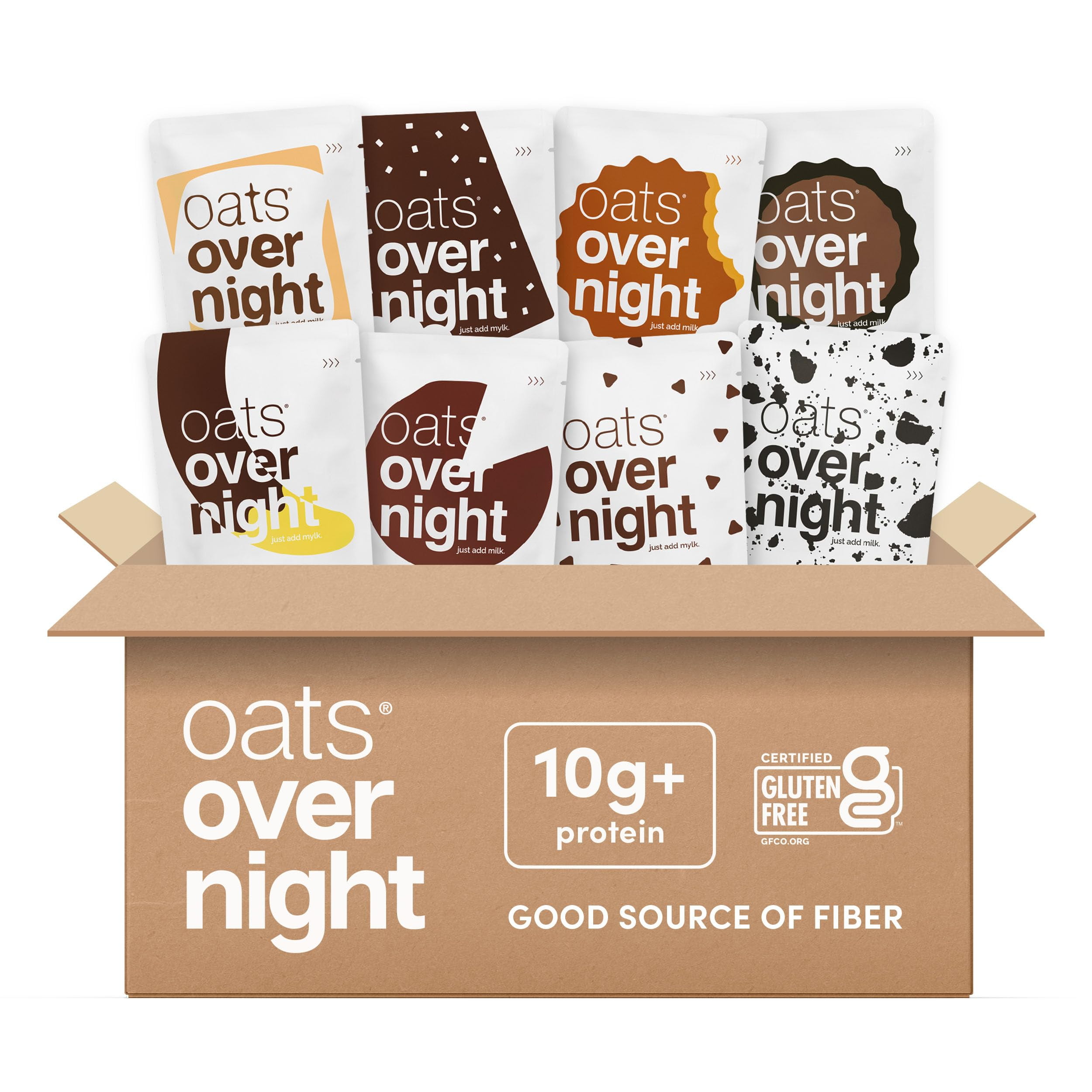 Oats Overnight Chocolate Variety OKA4 Pack - High Protein, High Protein ...