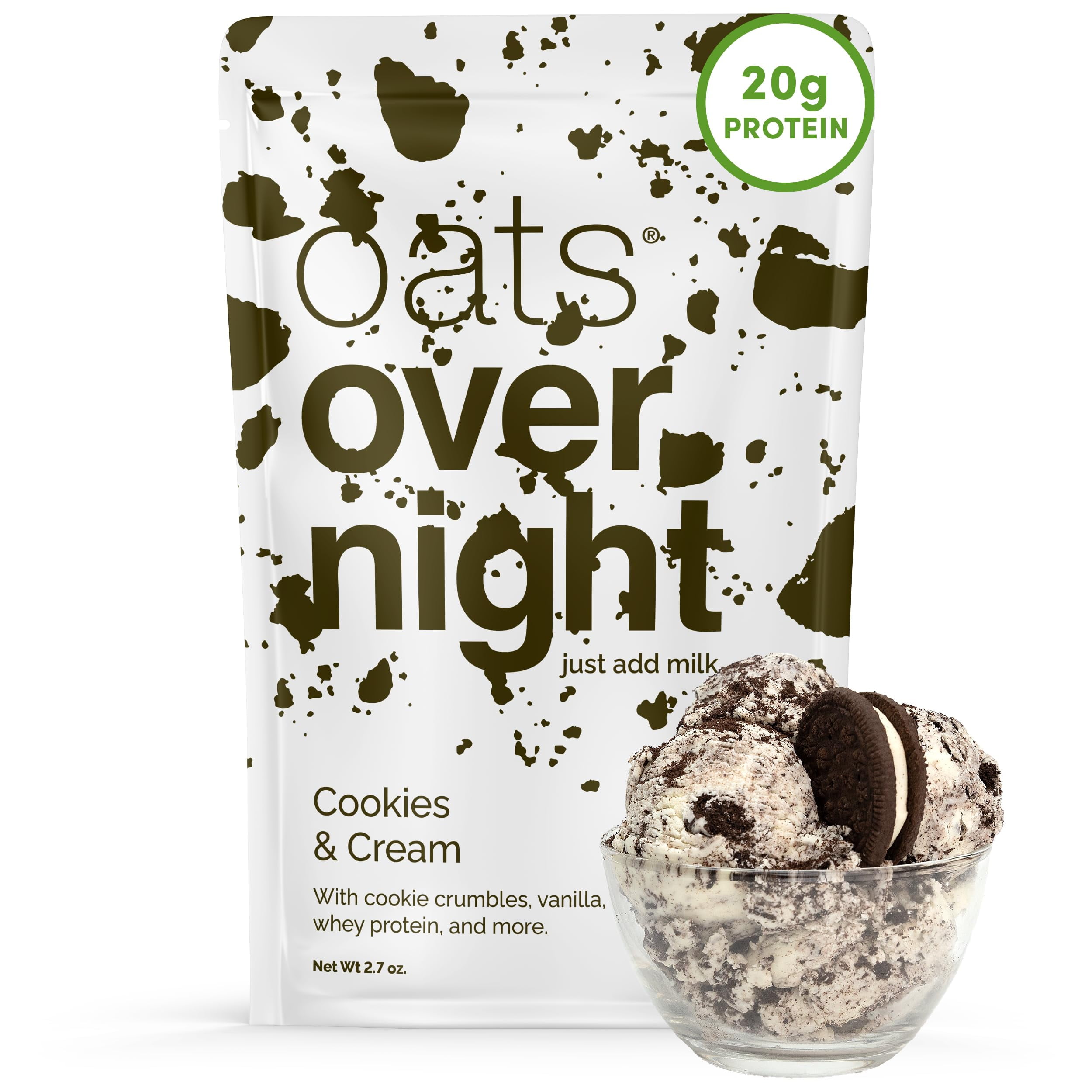 Oats Overnight Cookies & BDF32 Cream - Overnight Oats with 20g Whey ...