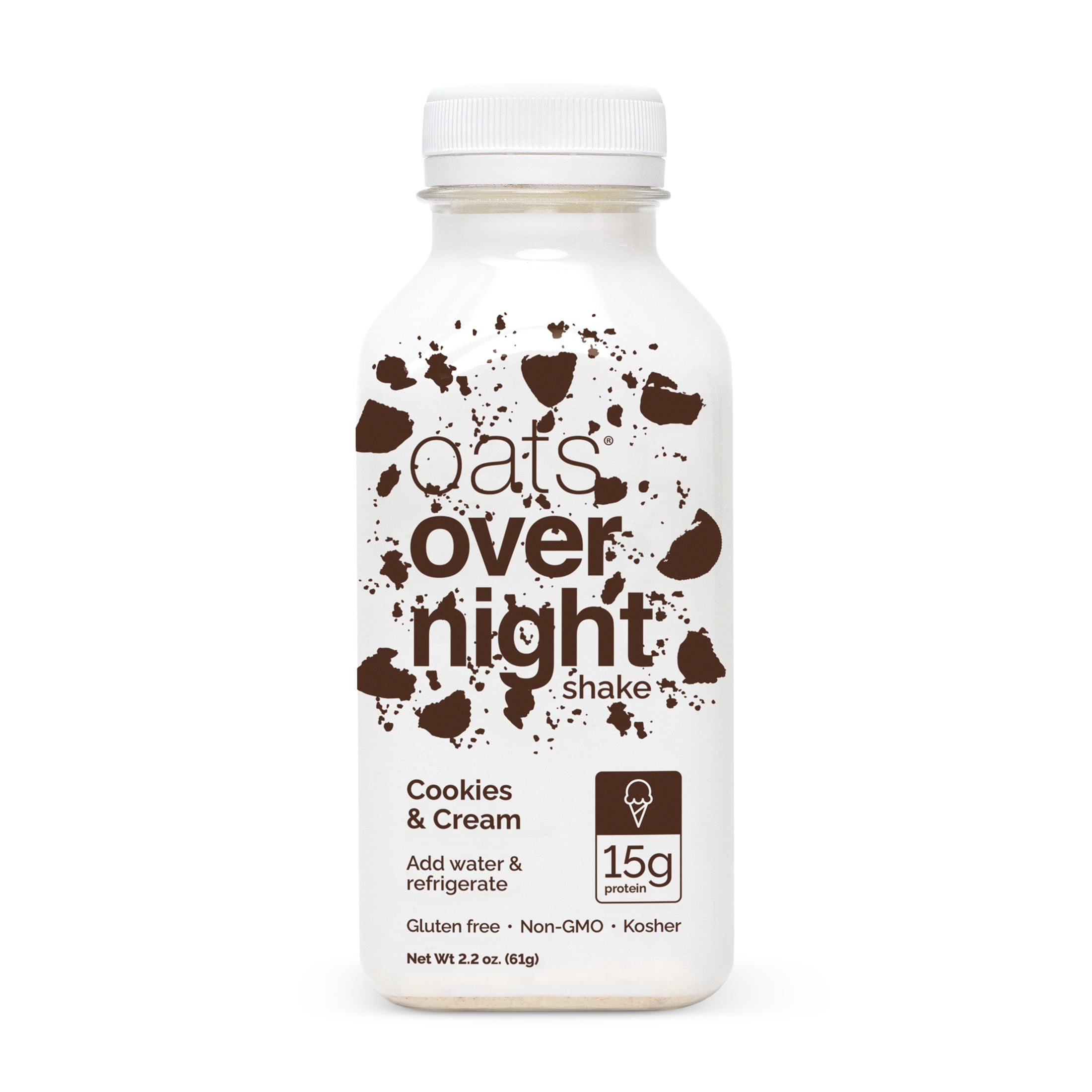 Oats Overnight Cookies & Cream Protein Overnight Oatmeal Shake, 2.2 oz ...