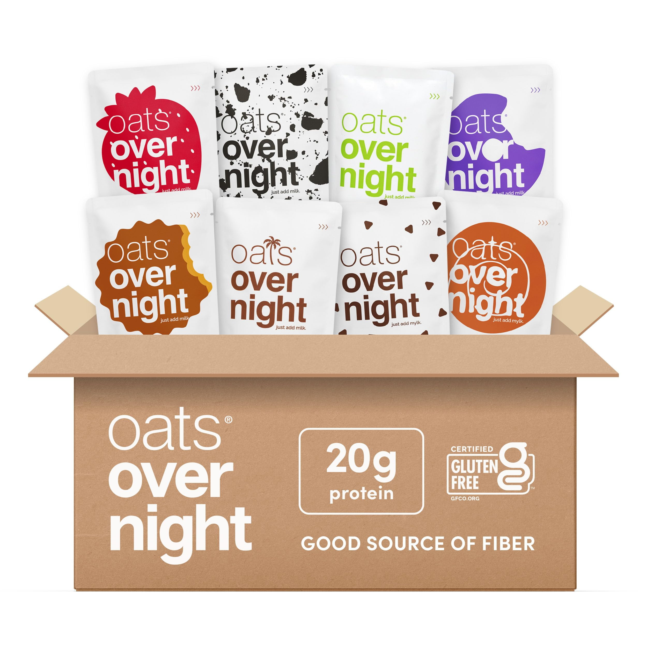 Oats Overnight Party Variety IEF31 Pack - Protein, Fiber Breakfast ...