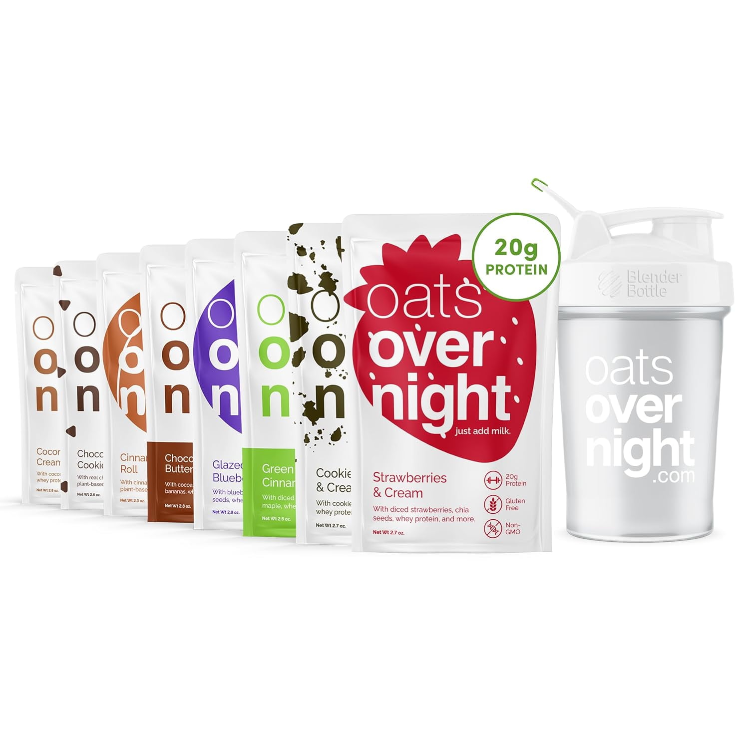 Oats Overnight Party Variety Pack - High Protein, High Fiber Breakfast ...