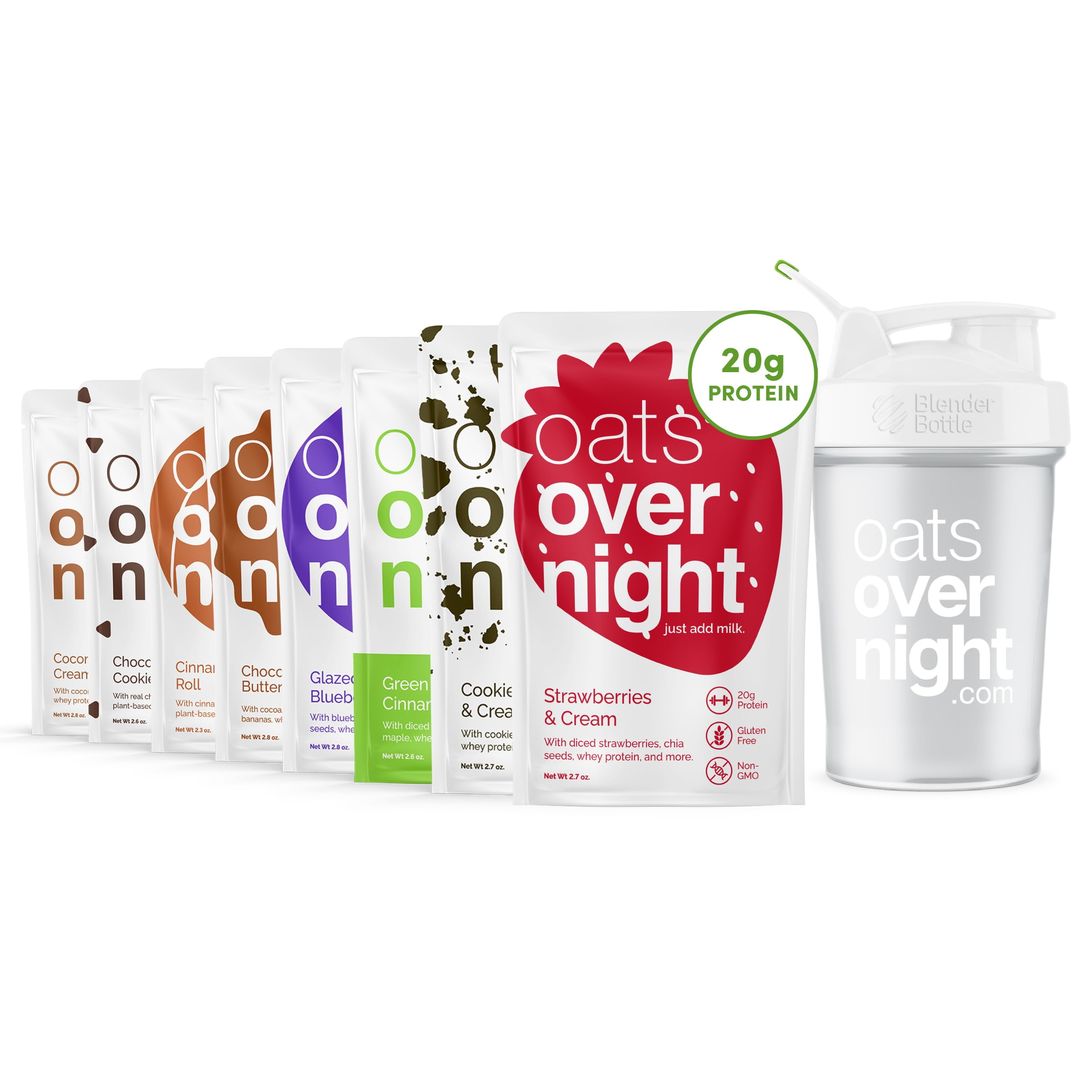 Oats Overnight Party Variety Pack - High Protein, High Fiber Breakfast ...