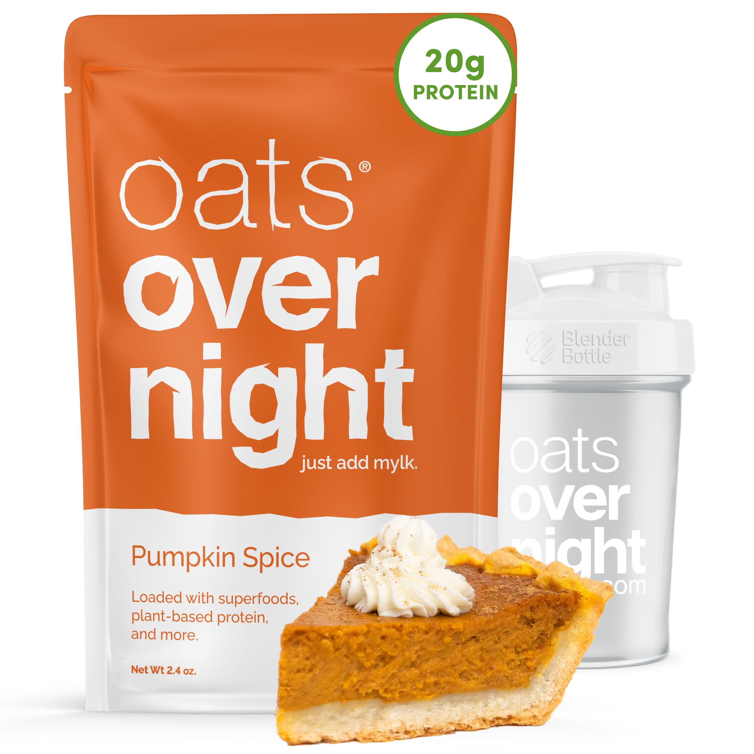 Oats Overnight Pumpkin Spice STF9 - Vegan Overnight Oats Protein, High Fiber Breakfast Protein ...