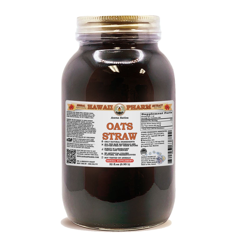 Oats Straw (Avena Sativa) Dry Tops Liquid Extract. Expertly Extracted ...