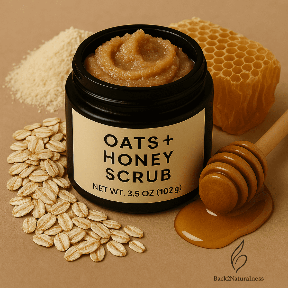 Back2Naturalness Honey & Oats Creamy Anti-Aging Brown Sugar Scrub ...