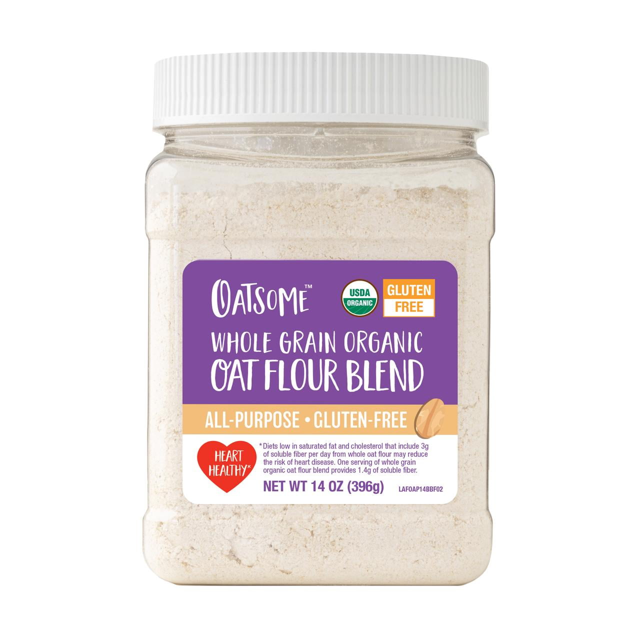 Oatsome Organic Oat Flour Blend, Gluten-Free, 14oz - Walmart.com
