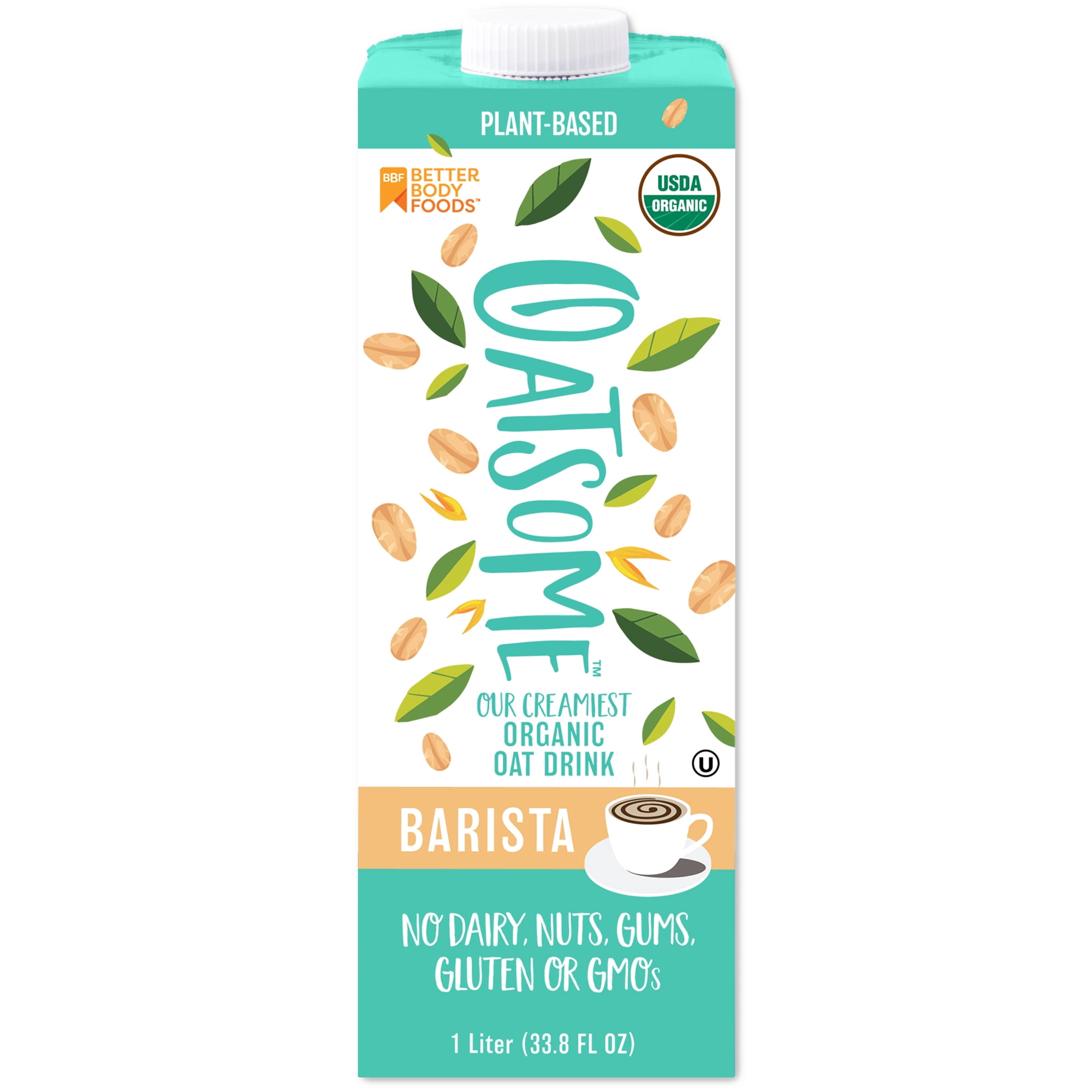 Oatsome Organic Oat Milk, Extra Creamy Barista Blend, 33.8 fl oz ...