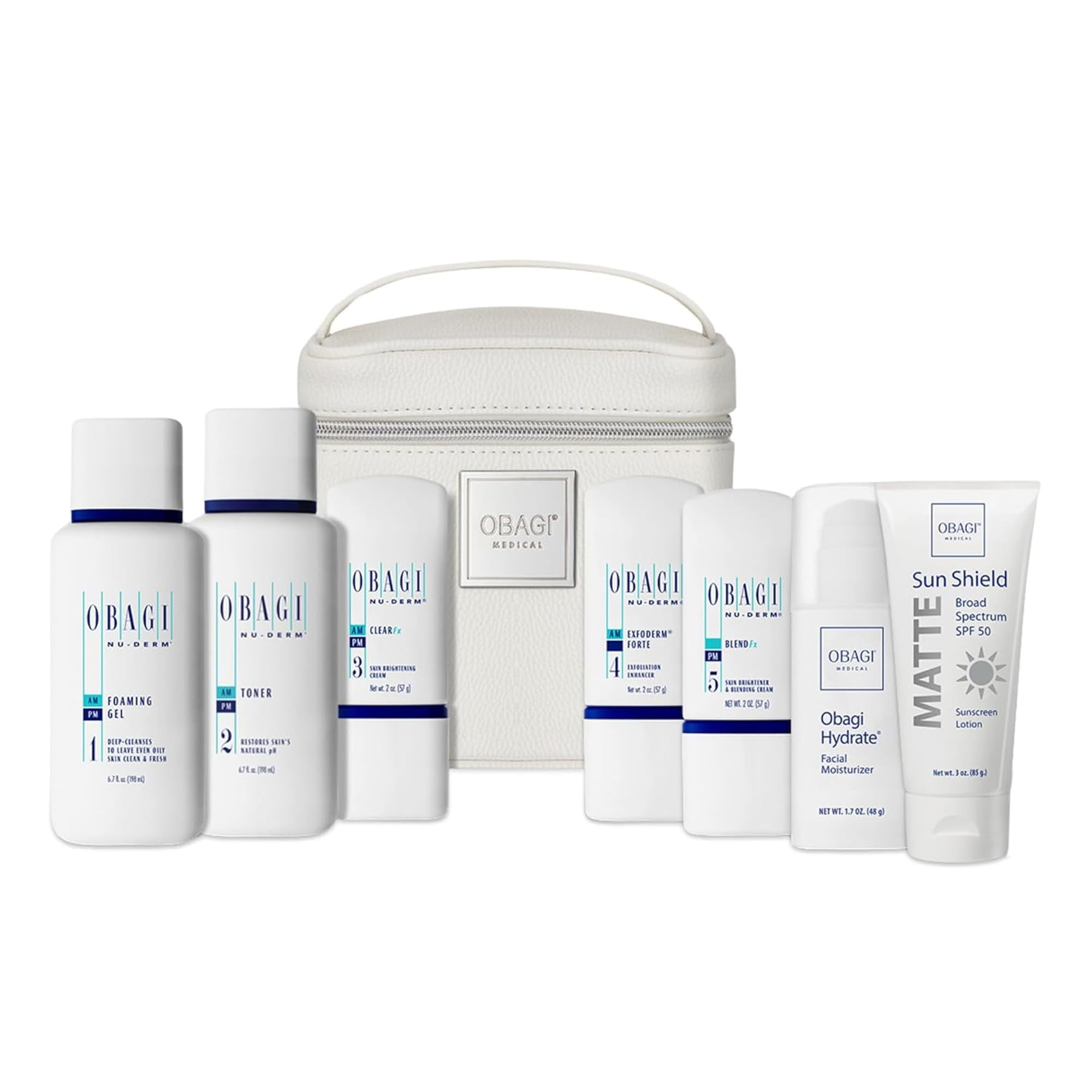 Obagi Medical Nu-Derm Fx System Normal to Oily Bundle - Includes: Foaming Gel, Toner, Clear ...