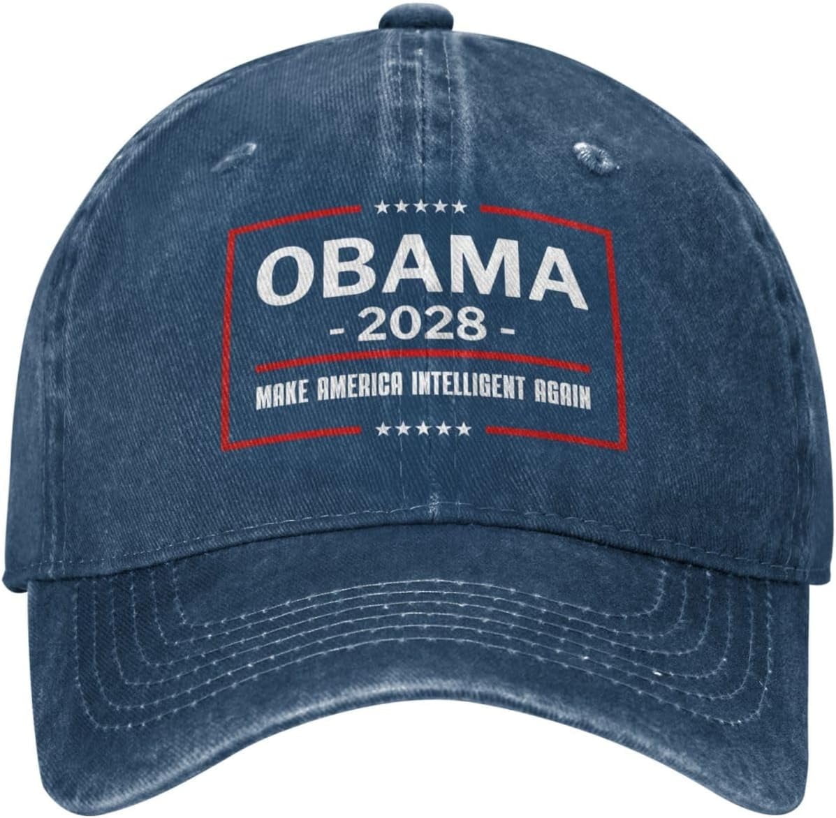 Obama 2028 Hat President Make America Intelligent Again Dad Trucker ...