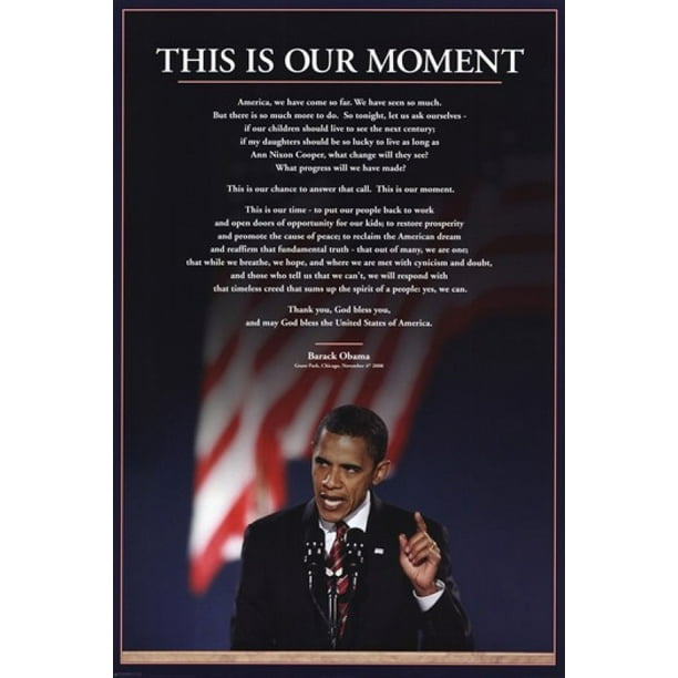 Obama - Moment Poster (24 x 36) - Walmart Business Supplies
