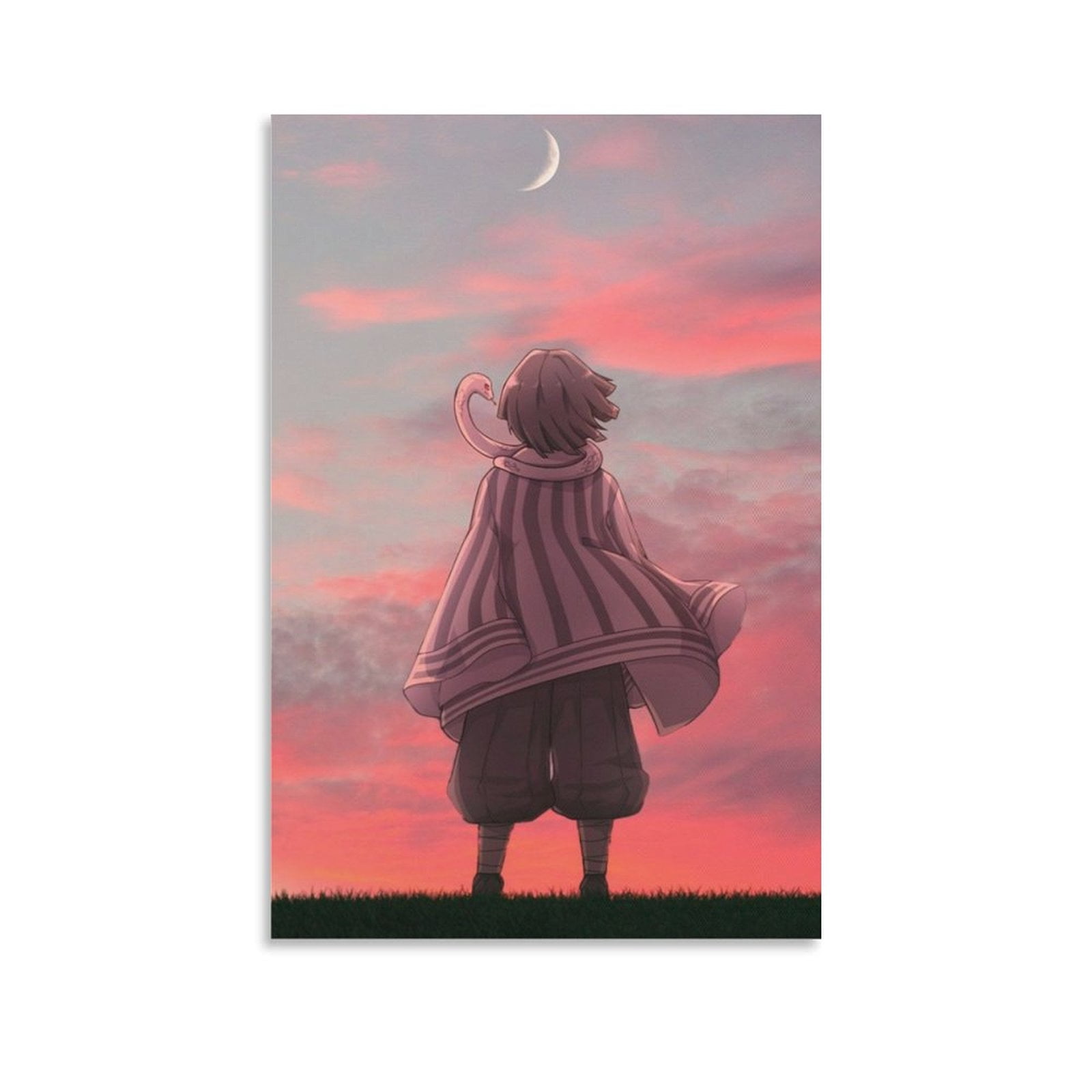 Obanai Iguro Poster Painting On Canvas Wall Art Poster Scroll Picture ...