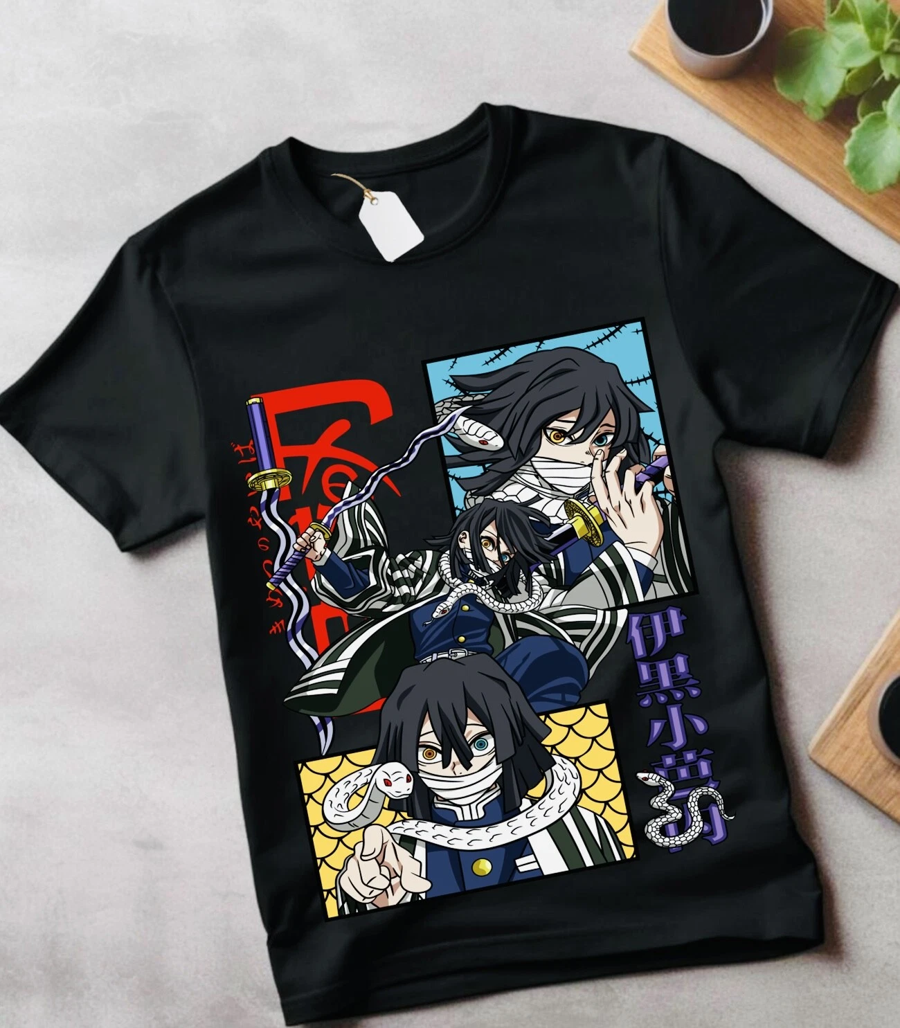 Obanai Iguro T-Shirt Kimetsu No Yaiba, Anime Nezuko Tanjiro Shirt gift ...