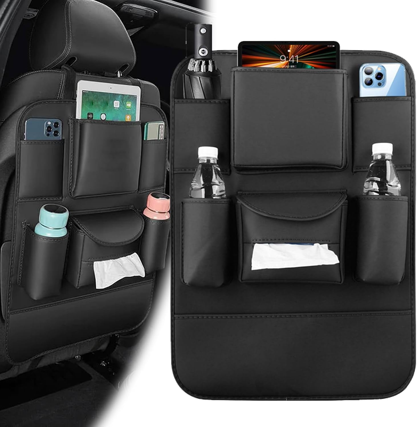 Obbarde Car Seat Back Organizer, Obbarde Back Rear Seat Organizer 2 ...
