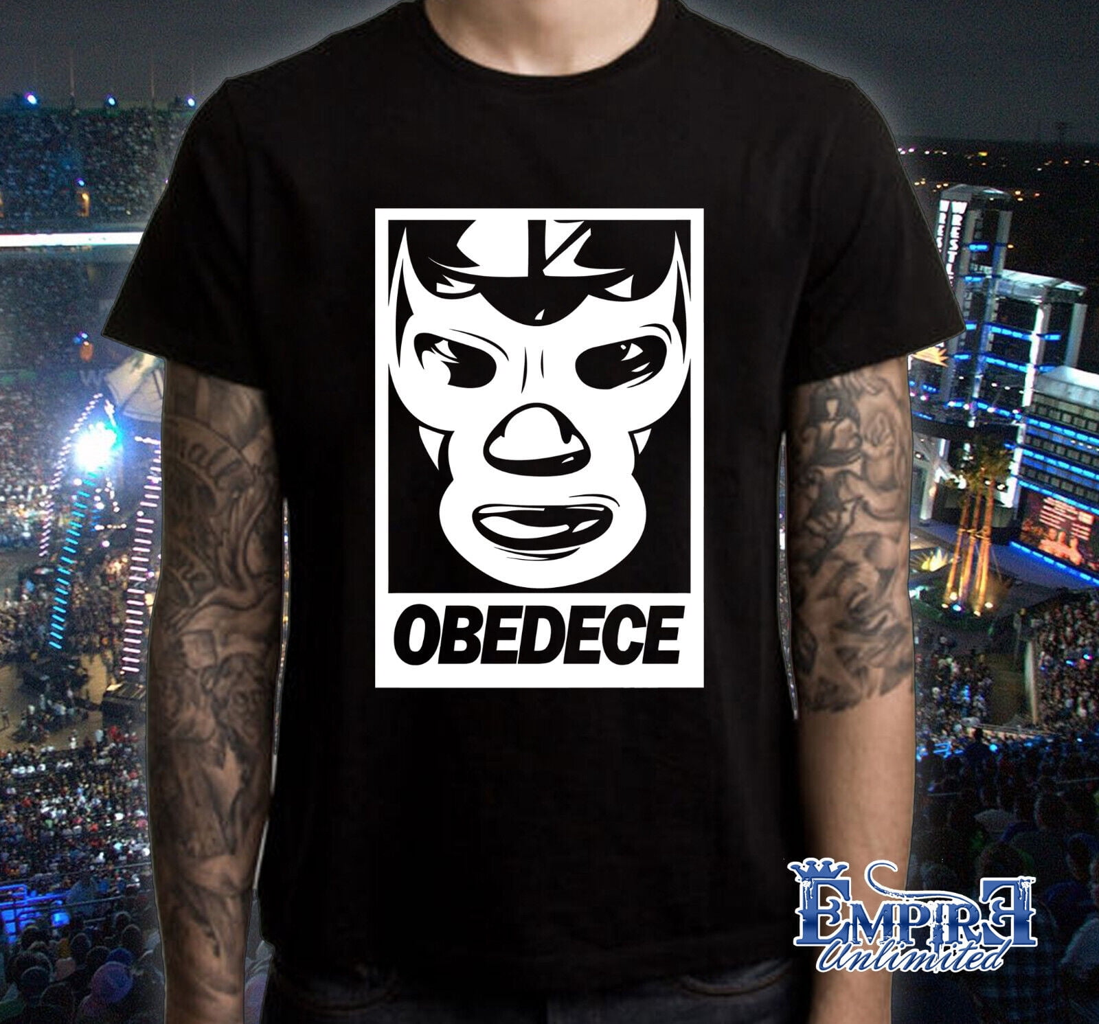 Obedece T-Shirt Old School Wrestling Shirt Lucha Legend Libre Blue ...