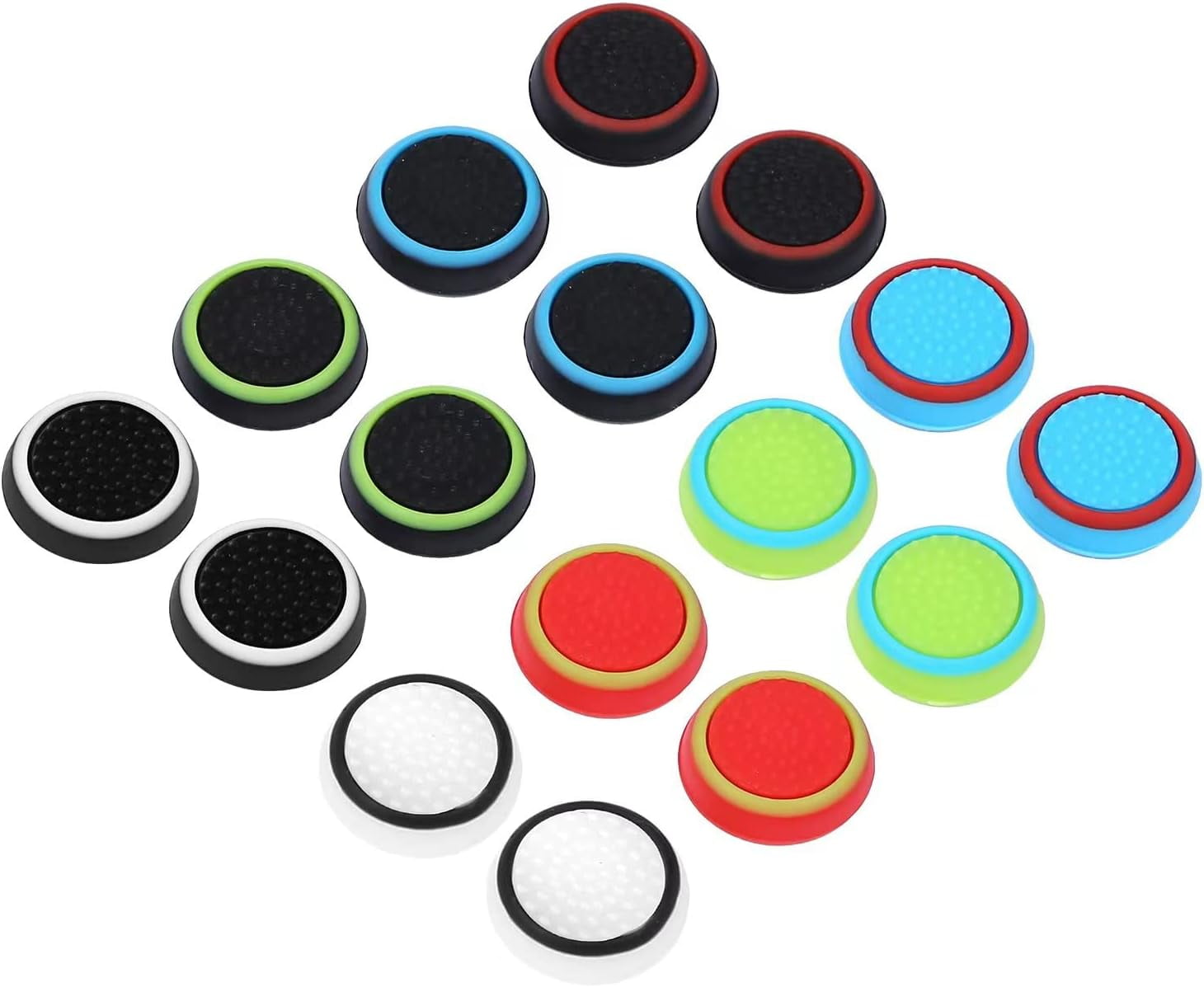 Obeka Compatible with 8 Pairs Thumb Grips Silicone Analog Stick Covers ...