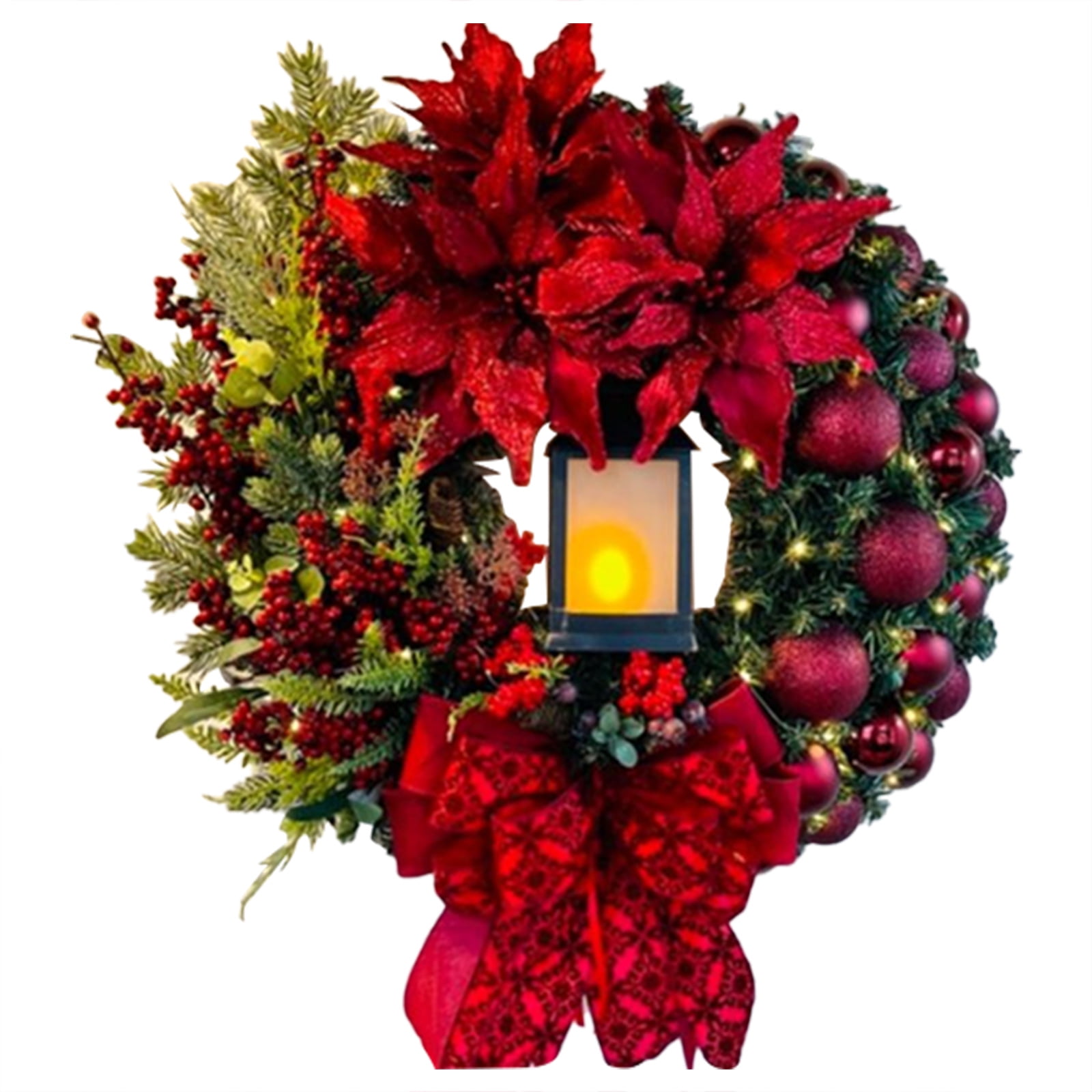 Obersheen Christmas Wreaths for front Door Christmas Decorations ...