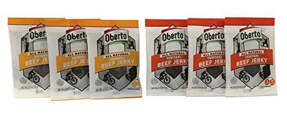 Oberto All Natural Beef Jerky - Original and Teriyaki Beef Jerky .75 oz ...
