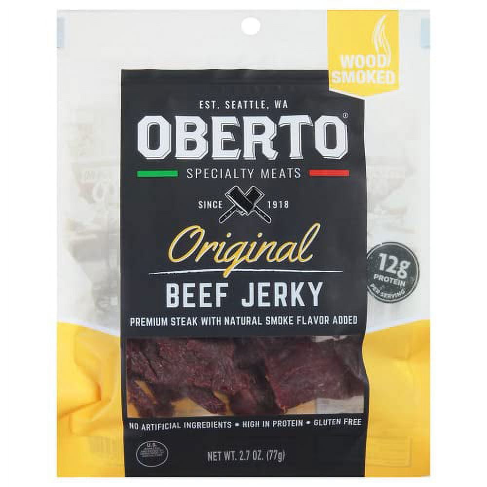 Oberto Original Natural Style MSF2 Beef Jerky 2.7 oz - Walmart.com
