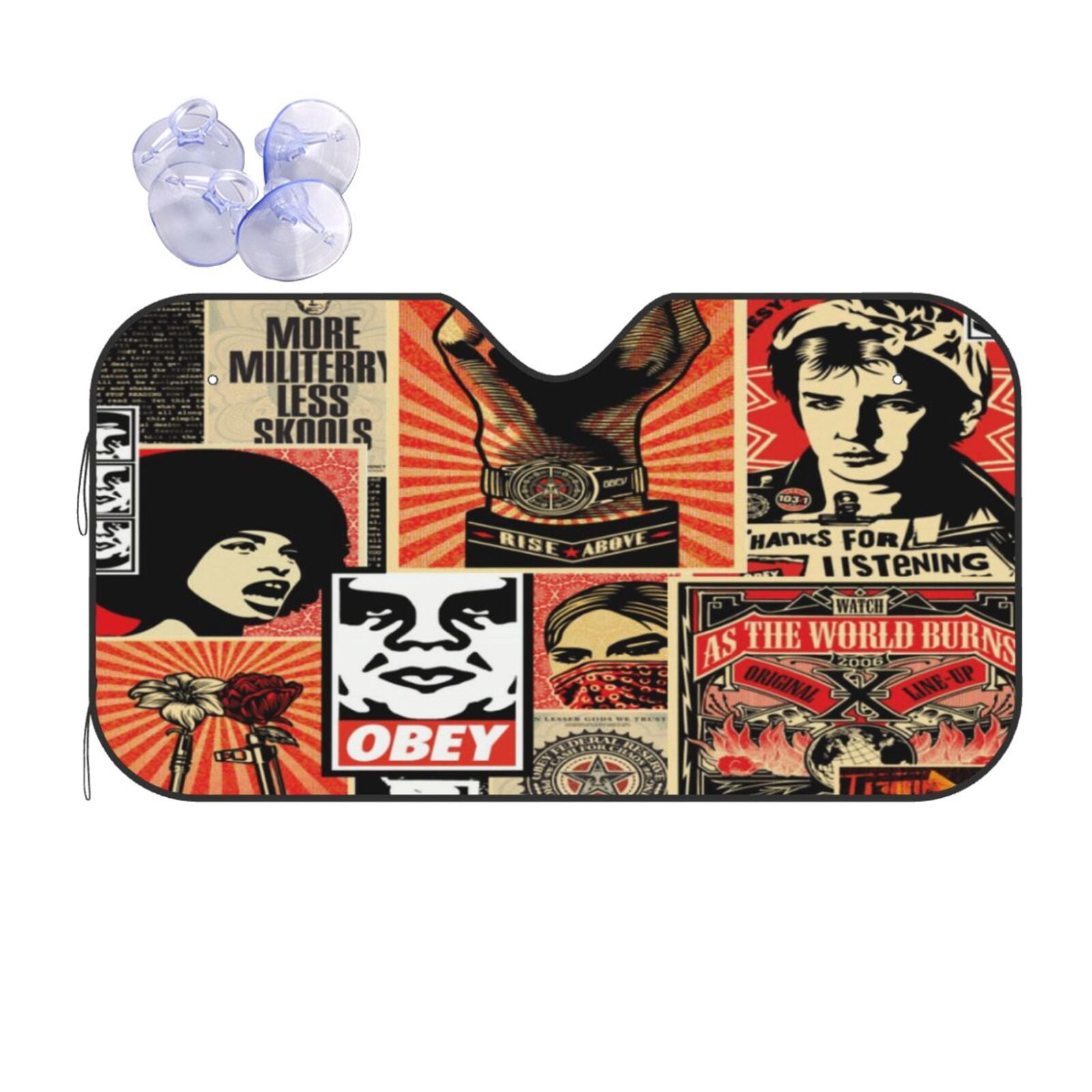 Obey Propaganda Car Sun Shade Windshield Portable Sun Blocker for Car ...