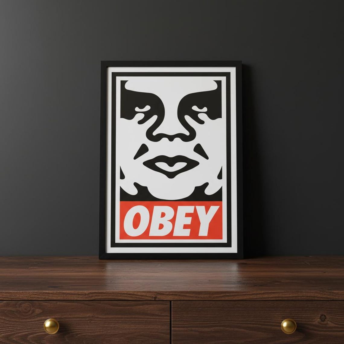 Obey Urban Protest Art Print Remastered| Bold Minimalist, Underground ...