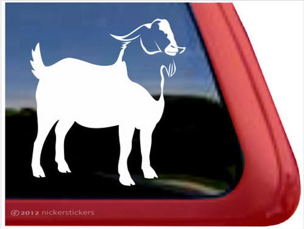 Obey the Goat | Quality Vinyl Boer Goat Window Decal - Walmart.com