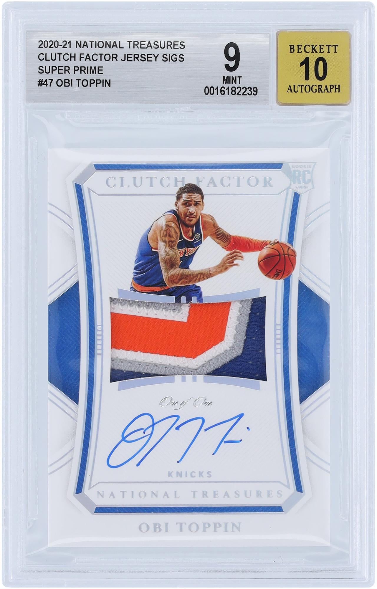 Obi Toppin New York Knicks Autographed 2020-21 Panini National ...
