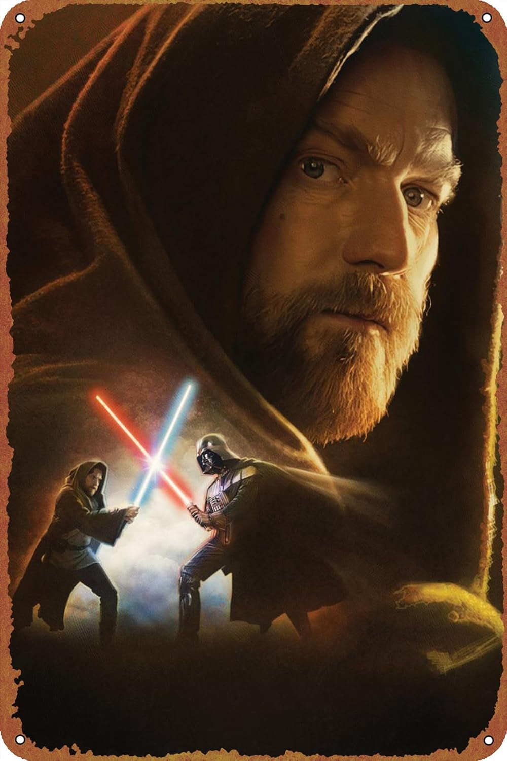Obi-Wan Kenobi Poster Movie Poster Metal Tin Sign Wall Decor Signs ...