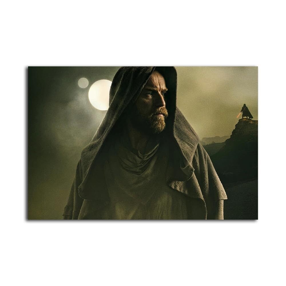 Obi-Wan Poster Kenobi Canvas Wall Art Star Posters Wars Mural ...