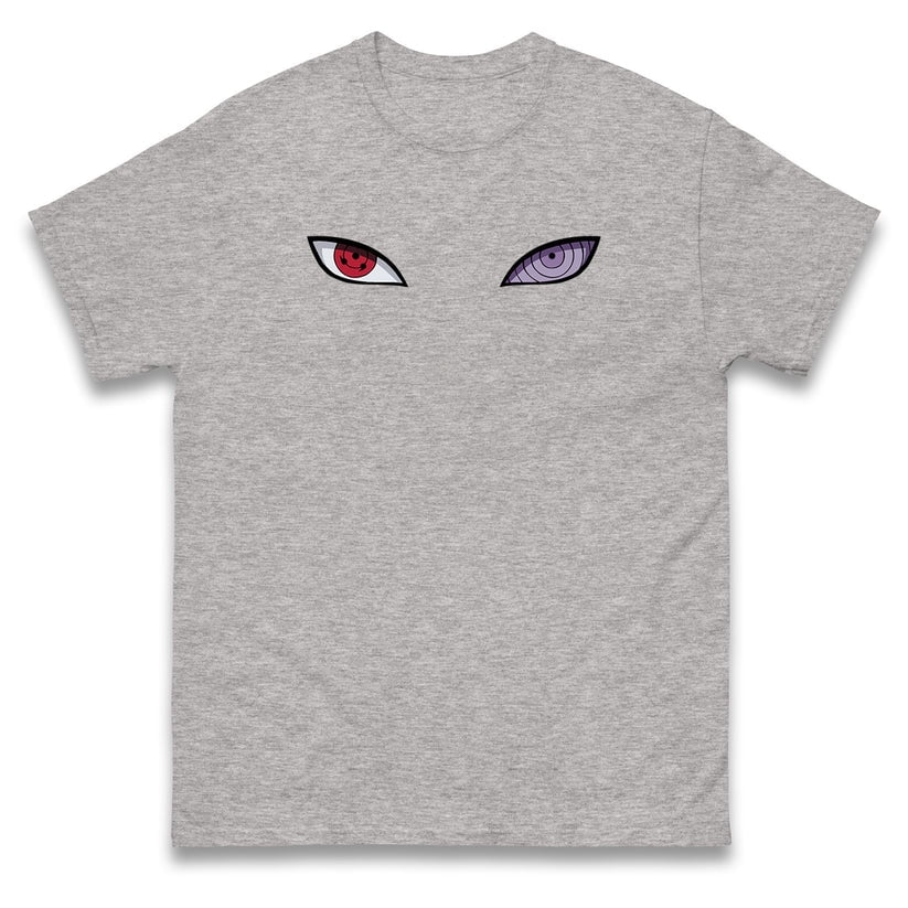 Obito Uchiha Eyes T Shirt Naruto Shippuden Top,Sport Grey Color,Size ...