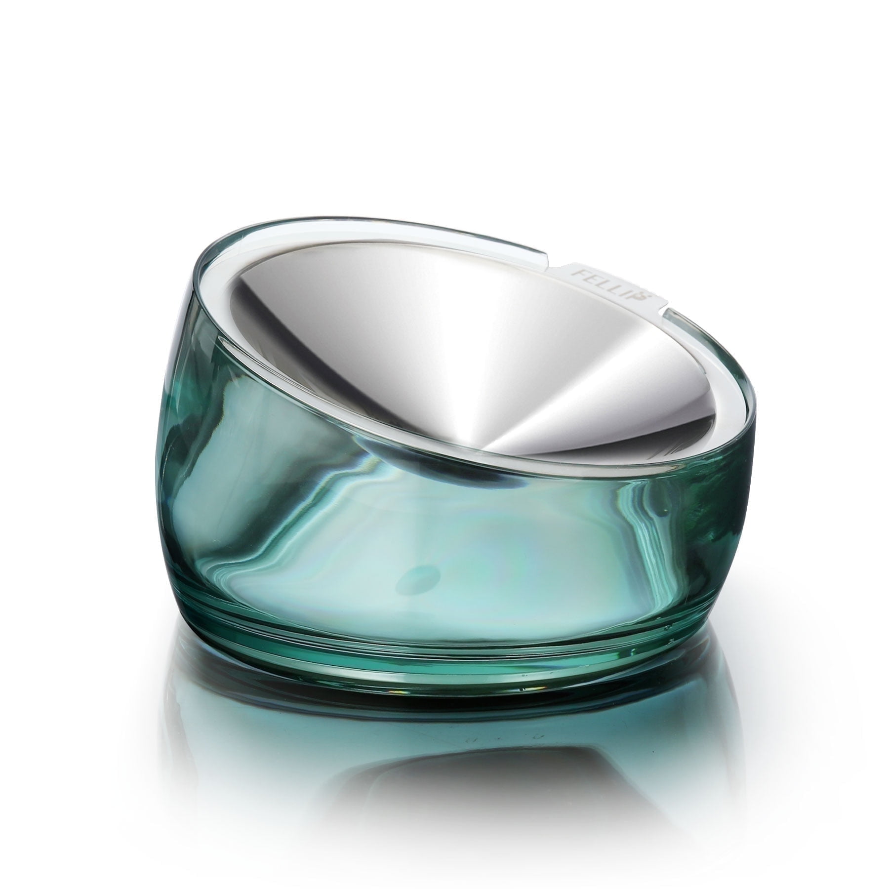 Felli Oblik Shallow Dishwasher Safe Stainless Steel Elevated Bowl for ...