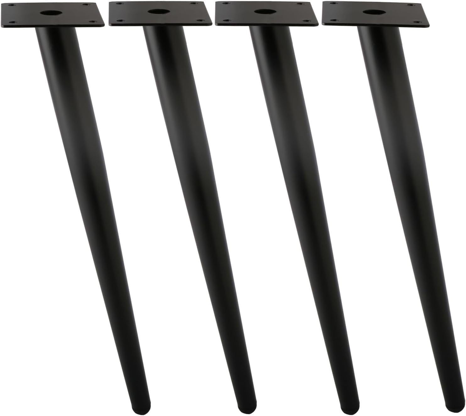 Oblique Furniture Leg 28 Inch, Slant Tapered Metal Coffee Table Legs ...