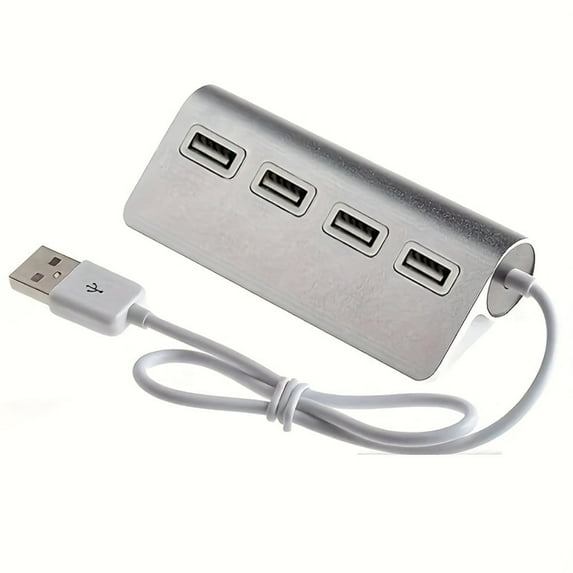 Slant 4-Port Hub USB 2.0 4-Port Hub Aluminum Splitter 2.0 Hub Desktop ...