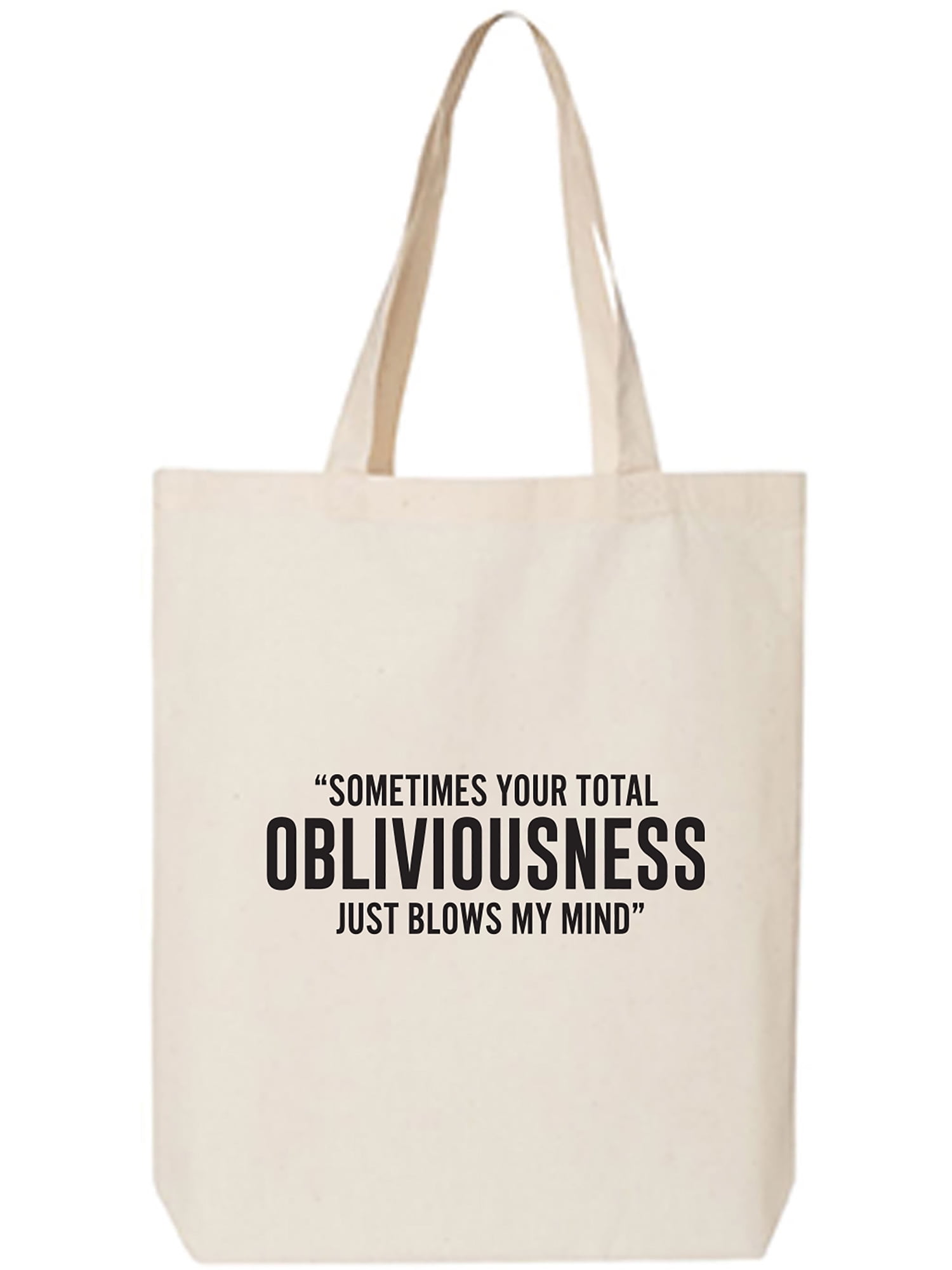 Obliviousness Cotton Canvas Tote Bag - Walmart.com
