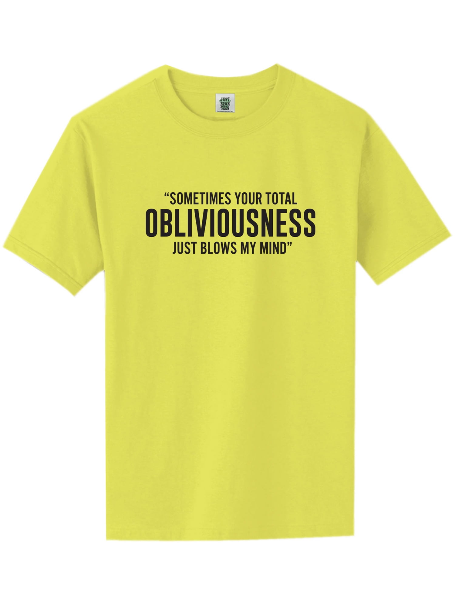 Obliviousness Short Sleeve Neon T-Shirt - Walmart.com