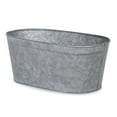Oblong Hammered Metal Container Medium 10in - Walmart.com