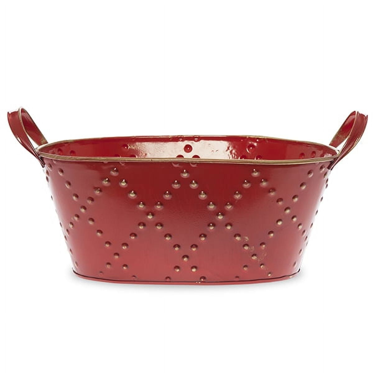 Oblong Metal Embossed with Ear Handles 10in - Walmart.com