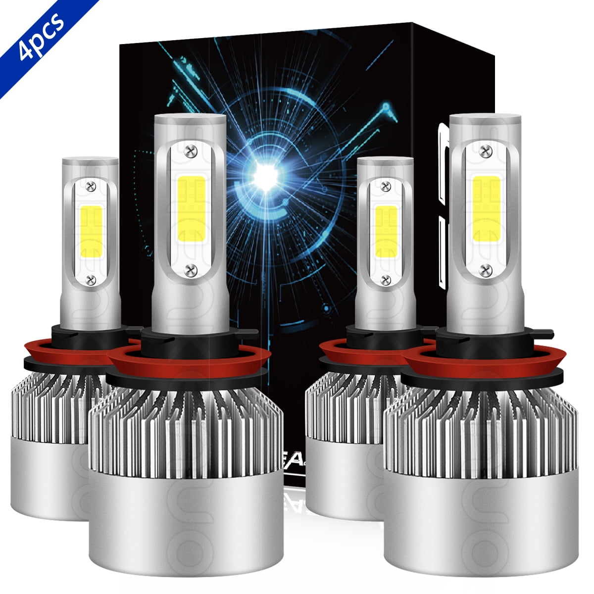 Obndvu for Chevrolet Malibu 2008-2012 LED Headlight H11/H9 High&Low ...