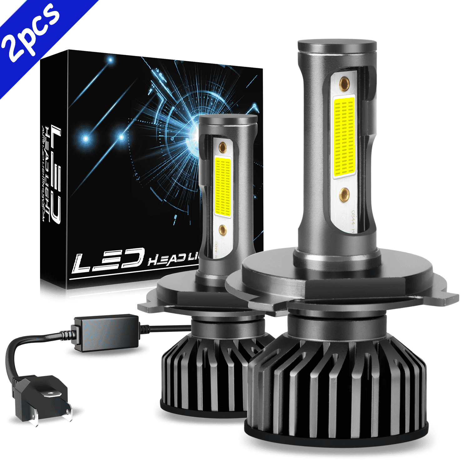 Obndvu for Toyota Tacoma 1998-2015 LED Headlight H4/9003 High&Low Light ...