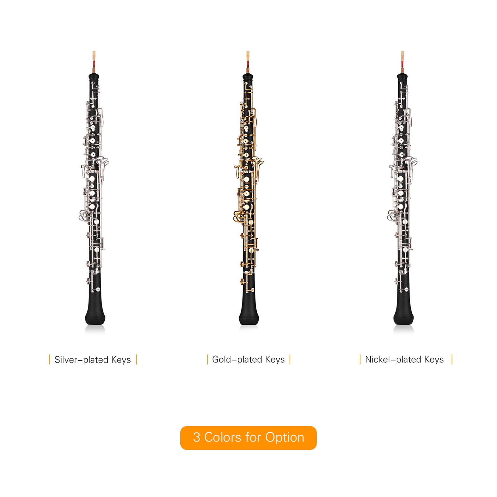 Oboe,Key Style Silver-plated Leather Carry Cloth With Reed Leather ...