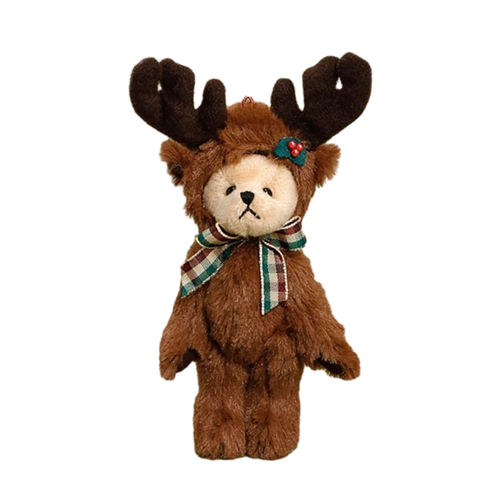 Hukai Christmas Plush Bear Toy Holiday Decor Festive Designs for Home ...
