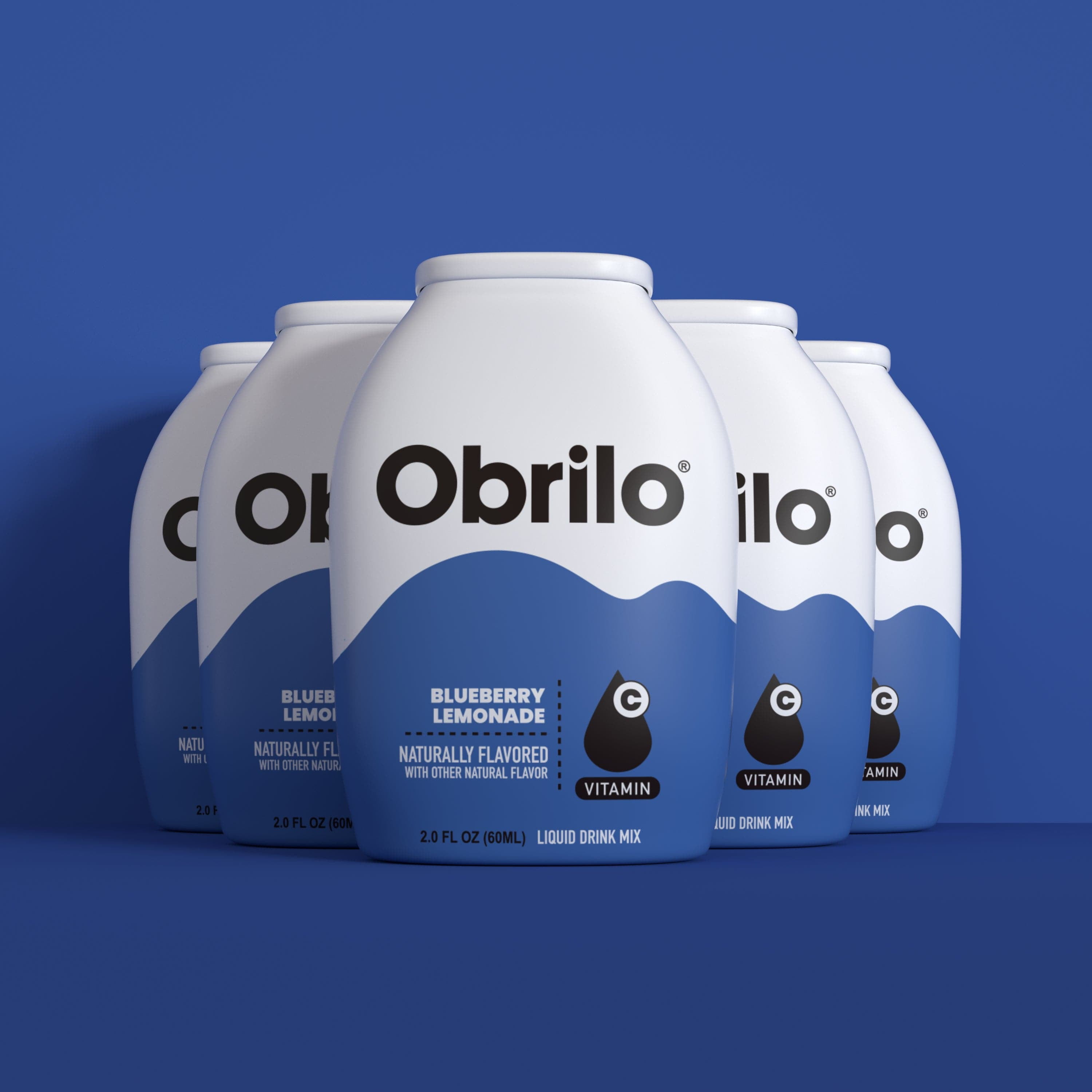 Obrilo Blueberry Lemonade Drink Mix - Natural Fruit Extracts, No Added Sugar, Zero-Calorie ...